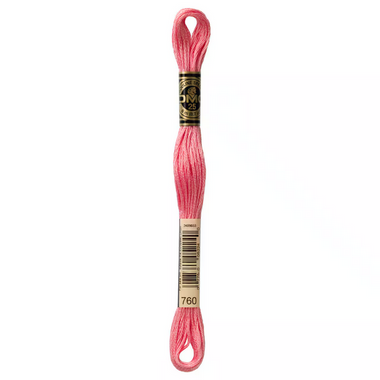 DMC Six-Strand Embroidery Floss: 760 - Salmon - Scrapbook Generation
