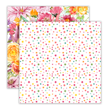 PRETTY LITTLE STUDIO Sunkissed 12x12 Paper | Backyard Beauty (double ...