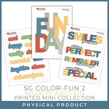 SCRAPBOOK GENERATION Printed Word Add-Ons | Color Fun 2 - Scrapbook ...