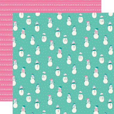 SIMPLE STORIES Feelin' Frosty 12x12 Paper: Frosty Friends - Scrapbook ...