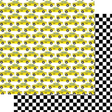 SSC DESIGNS New York 12x12 Paper: Taxi Driver - Scrapbook Generation