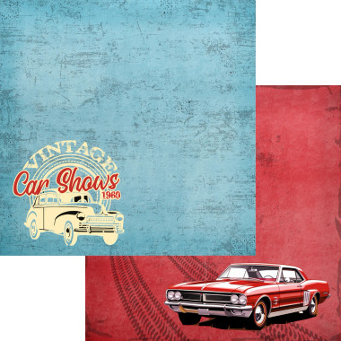 SSC DESIGNS Classic Cars 12x12 Paper: Vintage Car Show - Scrapbook ...