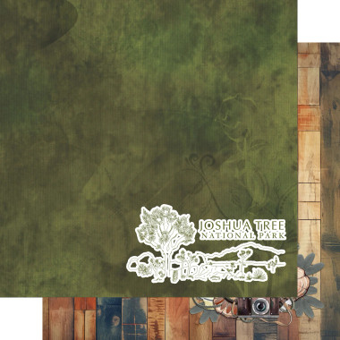 SSC DESIGNS National Parks 12x12 Paper: Joshua Tree - Scrapbook Generation