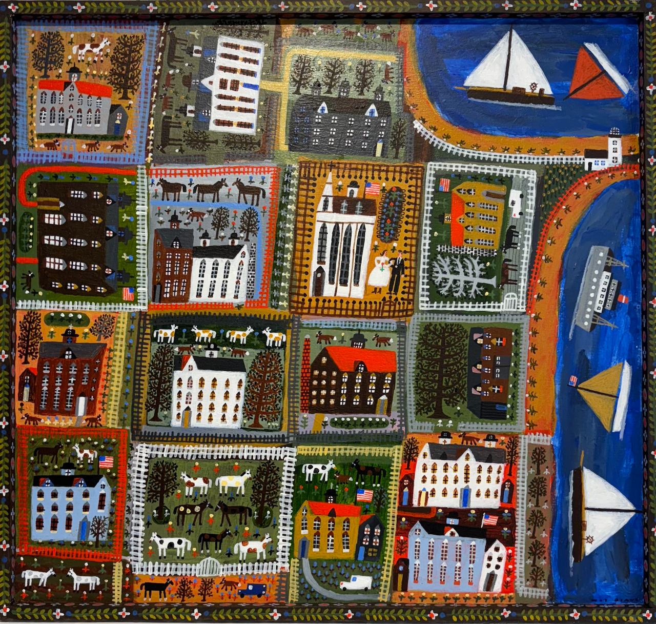 David Sim: Flattened Landscapes: "16 Buildings and a Lighthouse ...