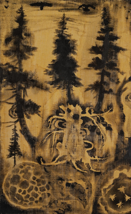 David Wilson: Hessian Series: “Old Growth” - Hopkins Wharf Gallery