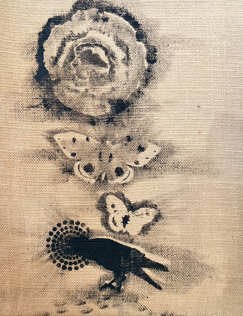 David Wilson: Hessian Series: “Caw” - Hopkins Wharf Gallery