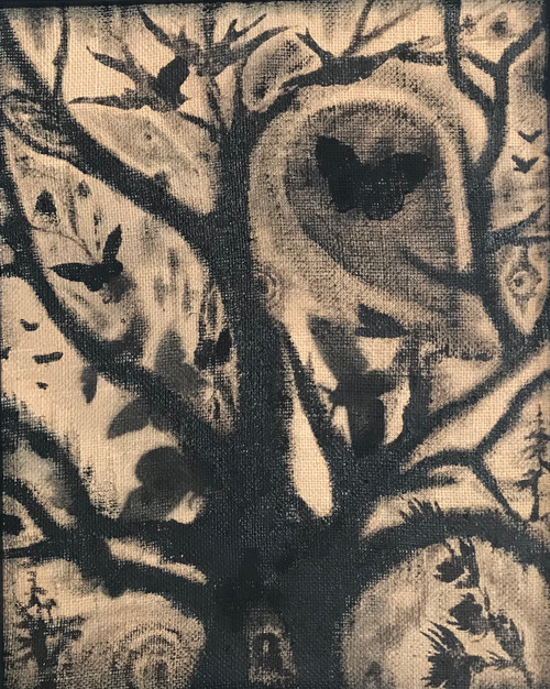 David Wilson: Hessian Series: "Spread" - Hopkins Wharf Gallery
