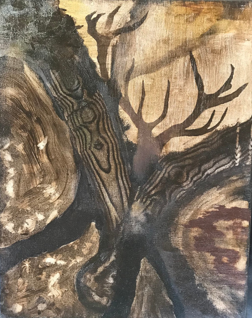 David Wilson: Umber Wood Series: "Stag" - Hopkins Wharf Gallery