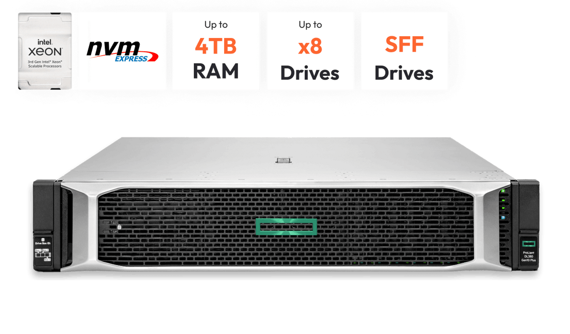 Hpe Dl380 G10 Plus 16sff Sas Sata Cto Chassis Server Builds Hpe