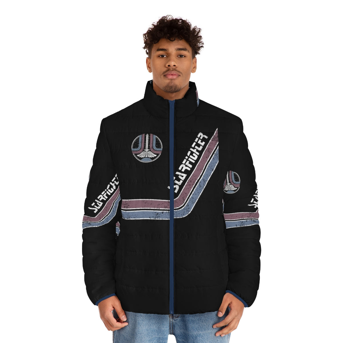 The Last Starfighter Arcade Cabinet Puffer Jacket - Retro Sci-Fi Style ...