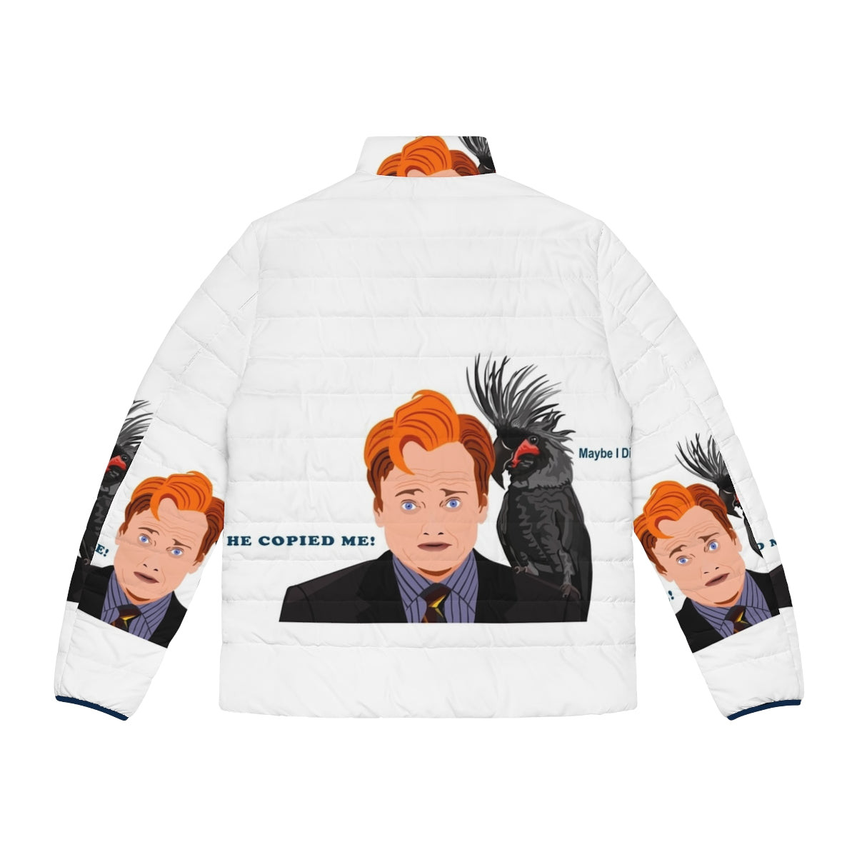 Conan O'Brien Fan Art Puffer Jacket | Team Coco Merchandise ...