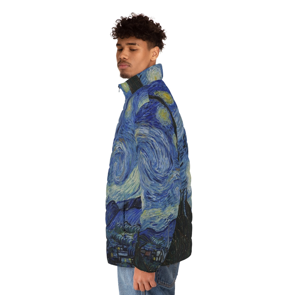 Vincent Van Gogh's The Starry Night Inspired Puffer Jacket - nerdoutloudpod