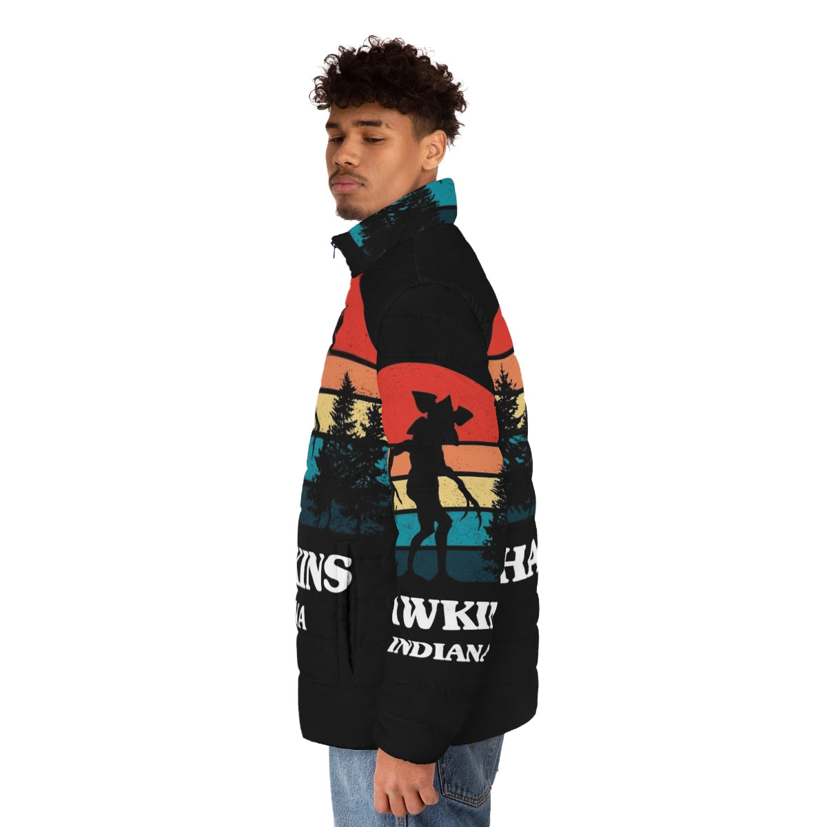 Stranger Things Demogorgon Puffer Jacket for 80s Fans - nerdoutloudpod