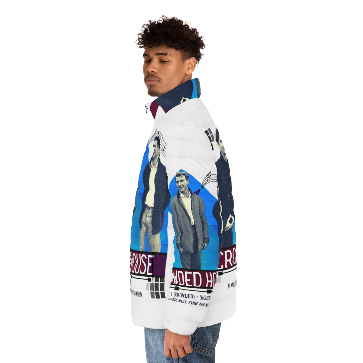 Crowded House Inspired Puffer Jacket: Nature Meets Creative Expression ...