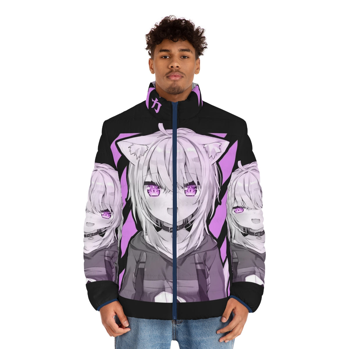 Nekomata Okayu Anime Puffer Jacket | Hololive Virtual Youtuber Merch ...