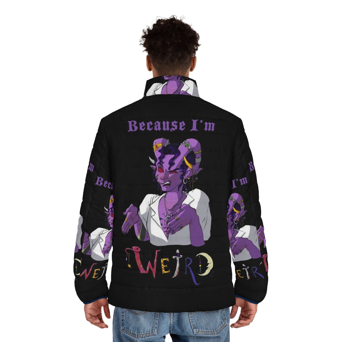 Mollymauk's "Because I'm Weird" Puffer Jacket - Critical Role Inspired ...