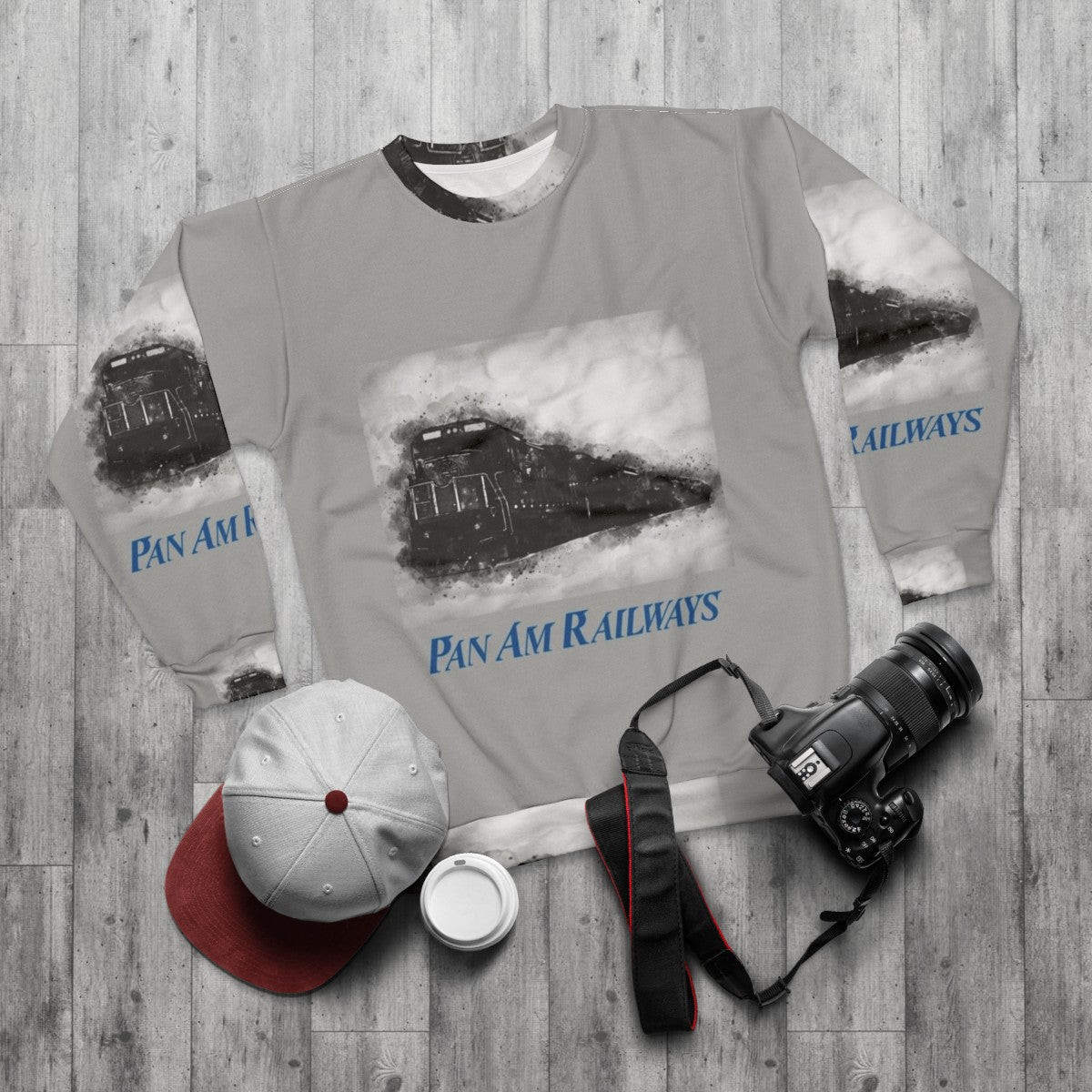 Vintage Pan Am Railways Train Sweatshirt - nerdoutloudpod