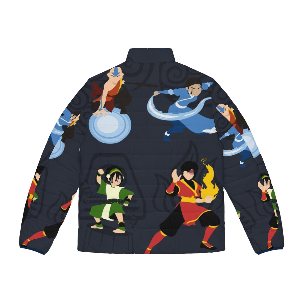 Minimalist Bending Puffer Jacket - Avatar: The Last Airbender Inspired ...
