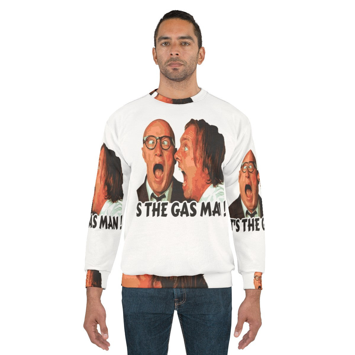 Bottom Ritchie & Eddie 'It's The Gas Man' Funny Sweatshirt - nerdoutloudpod