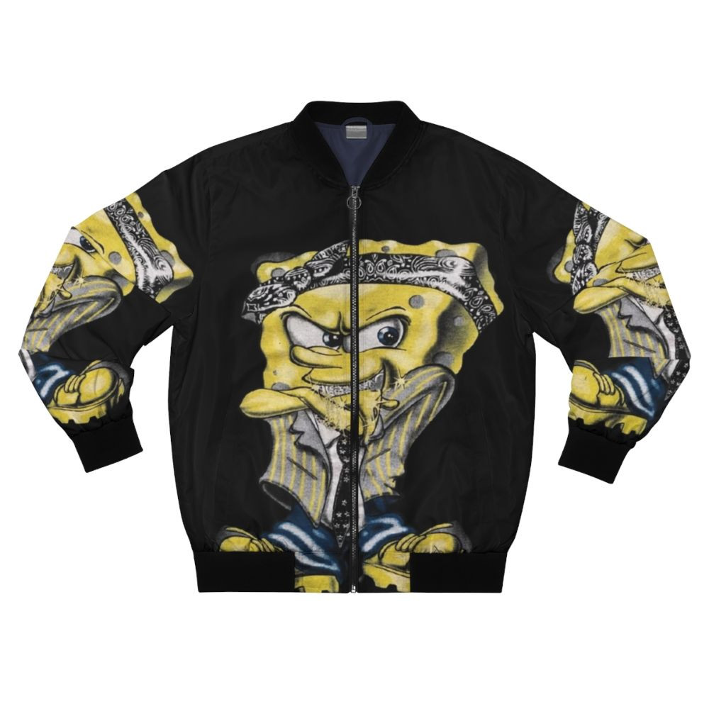 Gangster Spongebob Bomber Jacket - nerdoutloudpod
