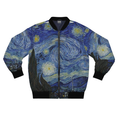 Van Gogh Starry Night Bomber Jacket - nerdoutloudpod