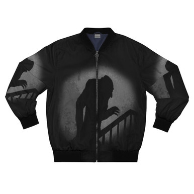 Nosferatu Silhouette Horror Bomber Jacket - nerdoutloudpod