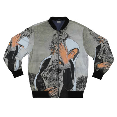 Palestinian Art Bomber Jacket - Protect the Land of Palestine ...