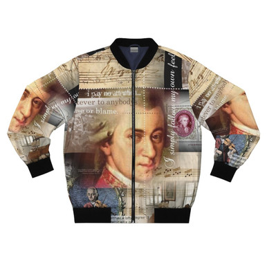 Mozart Inspired Bomber Jacket - Celebrate the Musical Genius ...
