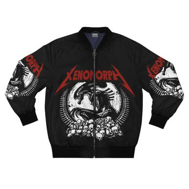 Xenomorph Alien Bomber Jacket - Retro Sci-Fi Inspired - nerdoutloudpod