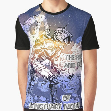 Murderbot Diaries "The Rise And Fall of Sanctuary Moon" Graphic T-Shirt ...