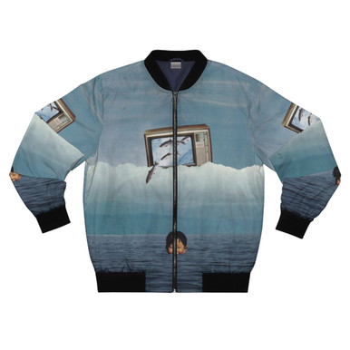 3D Television Bomber Jacket - Surreal Collage Art - nerdoutloudpod