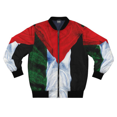 Palestinian Flag Bomber Jacket | Free Palestine - nerdoutloudpod