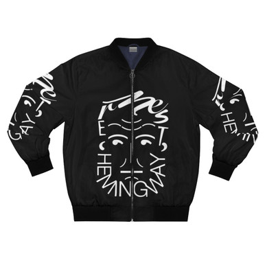 Ernest Hemingway Inspired Vintage Bomber Jacket - nerdoutloudpod