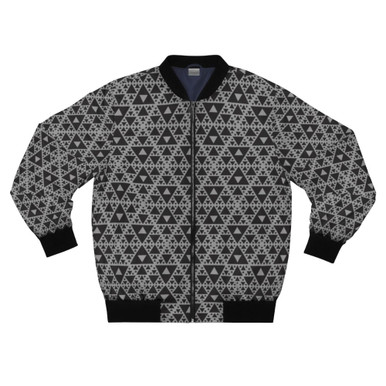 Motion Capture Triangle Pattern Bomber Jacket (Dark Version ...