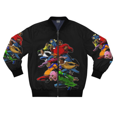 Retro Fat Albert Cartoon Bomber Jacket - nerdoutloudpod