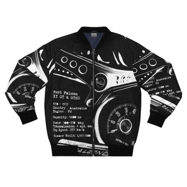 Classic Ford Falcon XY GTHO Muscle Car Bomber Jacket - nerdoutloudpod