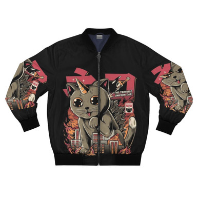 Cat Bomber Jacket: Unleash Your Inner Kaiju - nerdoutloudpod