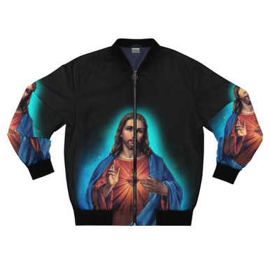 Inspirational Jesus Christ Bomber Jacket - nerdoutloudpod