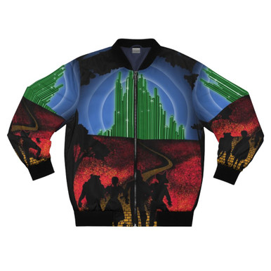 Wizard of Oz Inspired Yellow Brick Road Bomber Jacket - nerdoutloudpod