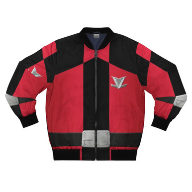 Lupin Red Bomber Jacket - Super Sentai-Inspired Outerwear - nerdoutloudpod