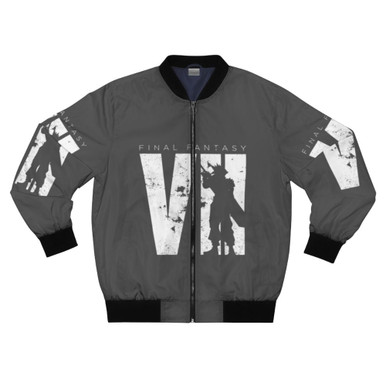 Final Fantasy VII Cloud Strife Minimal Bomber Jacket - nerdoutloudpod