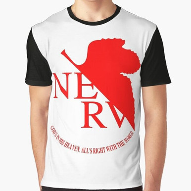 Nerv Logo Neon Genesis Evangelion Graphic T-Shirt - nerdoutloudpod