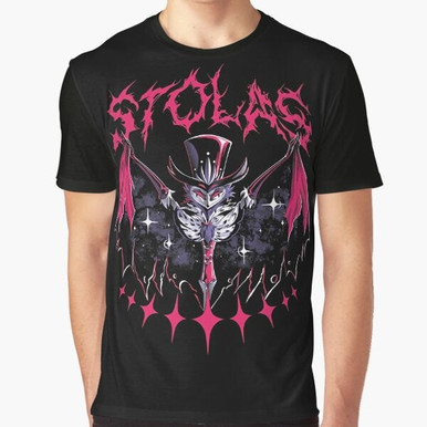 Stolas Graphic T-Shirt - Hazbin Hotel Merchandise - nerdoutloudpod