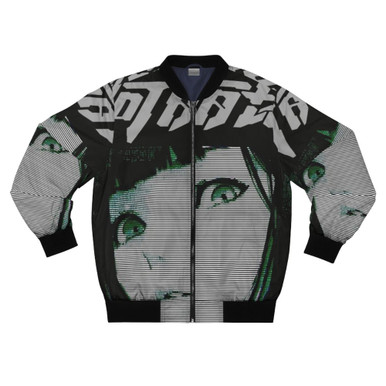 Vaporwave Cyberpunk Anime Bomber Jacket for Women - nerdoutloudpod