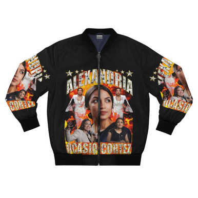 Alexandria Ocasio-Cortez Inspired Bomber Jacket for Democrats ...