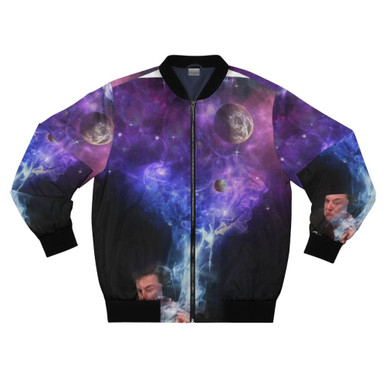 Elon Musk Universe Bomber Jacket - nerdoutloudpod