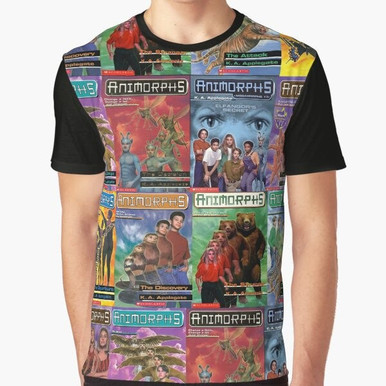 Animorphs 90s Book Covers Graphic T-Shirt - nerdoutloudpod