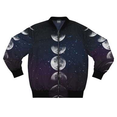 Cosmic Phases of the Moon Bomber Jacket - nerdoutloudpod