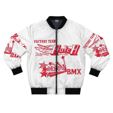 BMX Racing Bomber Jacket: Retro 1980s Style - nerdoutloudpod