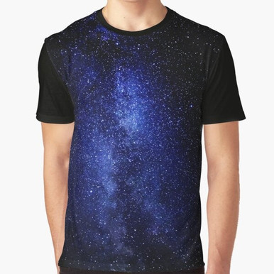 Cosmic Milky Way Galaxy Graphic T-Shirt - nerdoutloudpod